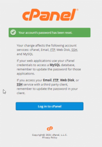 How to reset cPanel password easily [2021] - HostatHash